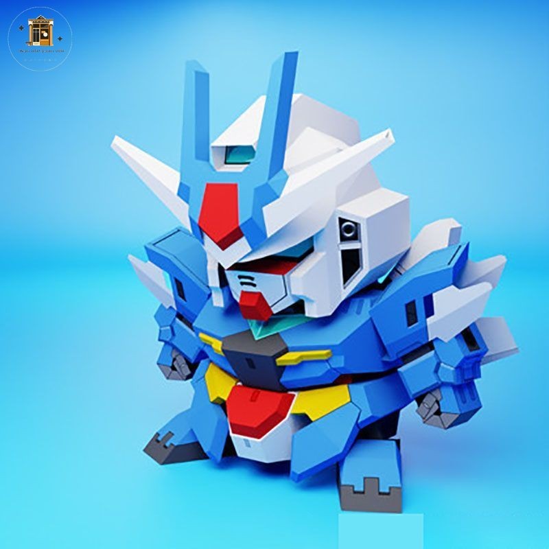 Earthree Gundam SD Gundam Paper Model 3D Three-Dimensional Handmade diy ...