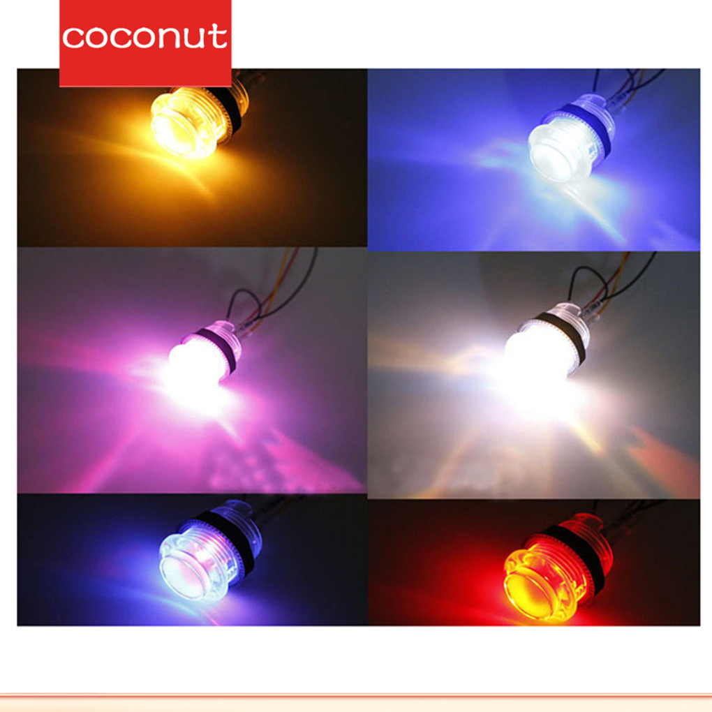 【Coco】Illuminated Push Button Game Machine Original Fittings Micro Switch Replace Parts Cabinet ...