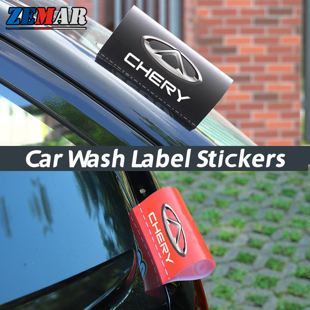 Chery Car Logo Wash Label Style Sticker Car Trunk Decoration Stickers ...