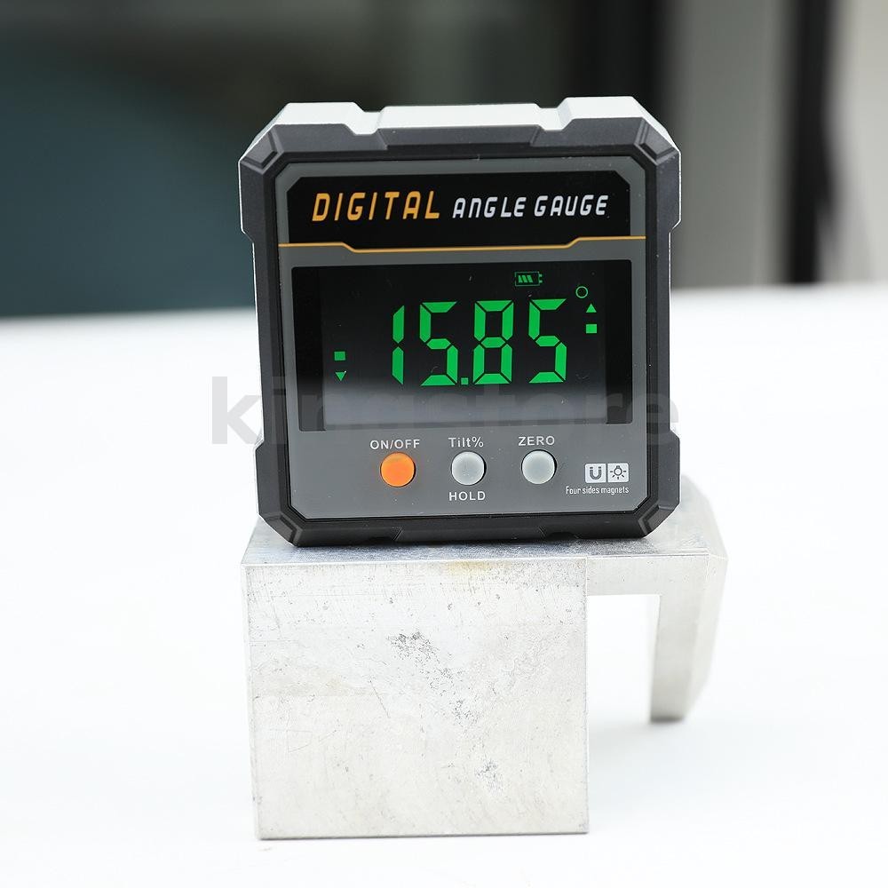 Digital Display Inclinometer 360 Degree Measurement High-Precision Relative Absolute Angle and ...