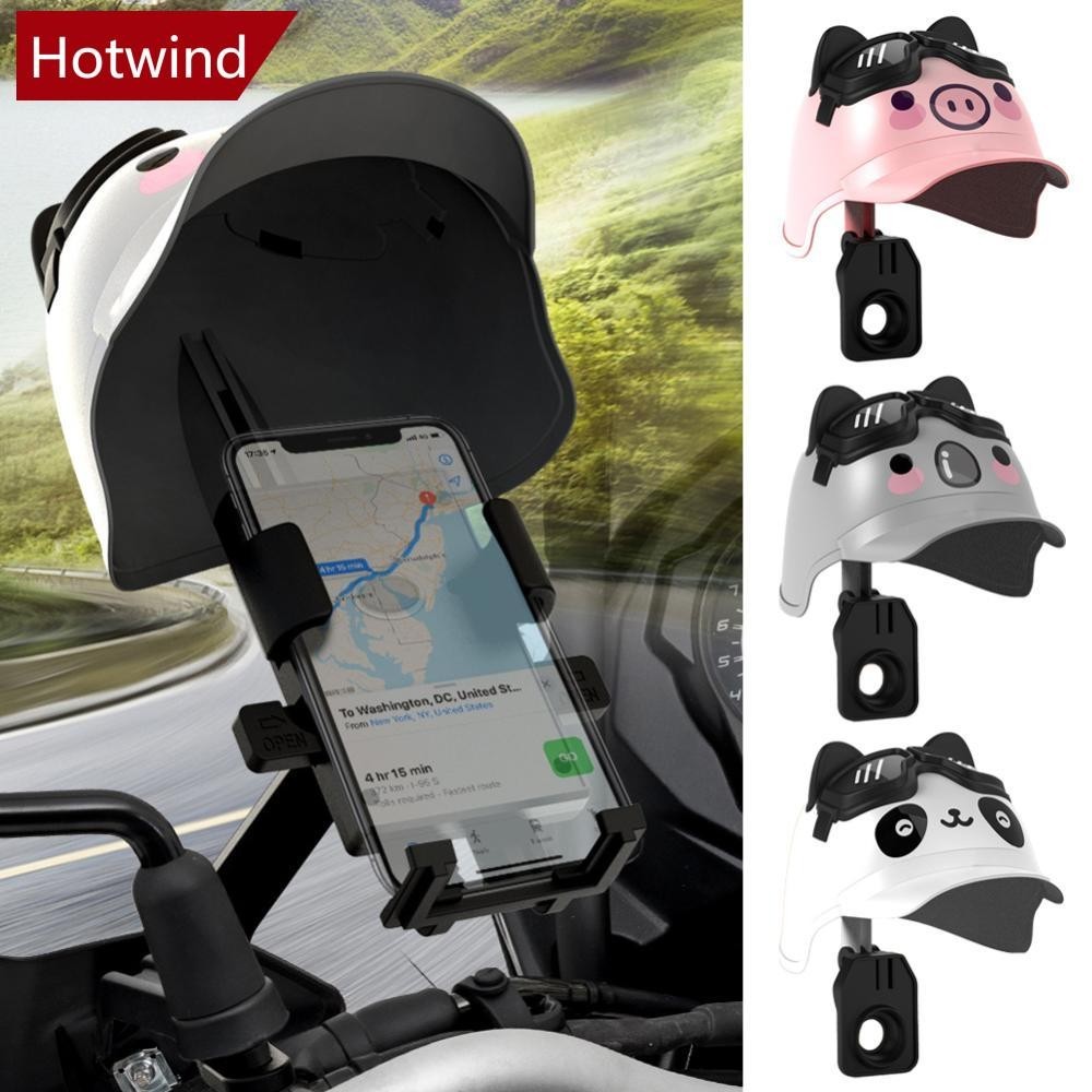 HOTWIND Cartoon Small Helmet Rider Motorcycle Mobile Phone Holder and ...