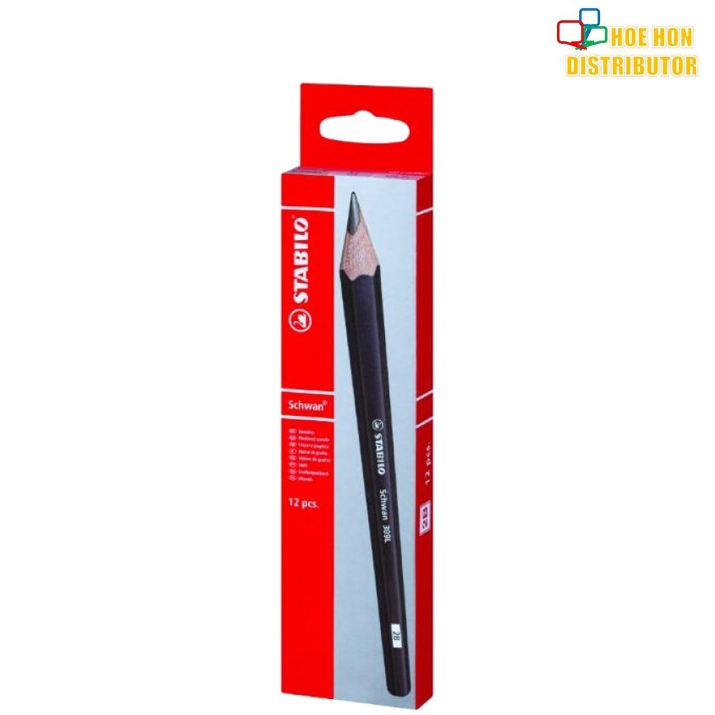 Stabilo Schwan 2B Pencil 12pcs 309L Pensil Tulis | Shopee Malaysia