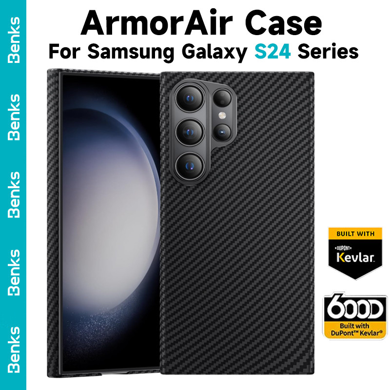 Benks Magnetic ArmorAir Case for Samsung Galaxy S24 S24+ S24U Kevlar Fiber 600D Ultra Thin and ...