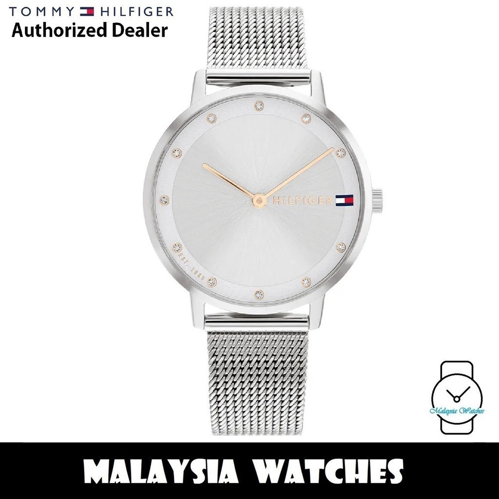 (100% Original) Tommy Hilfiger 1782665 Pippa Quartz Silver Dial ...