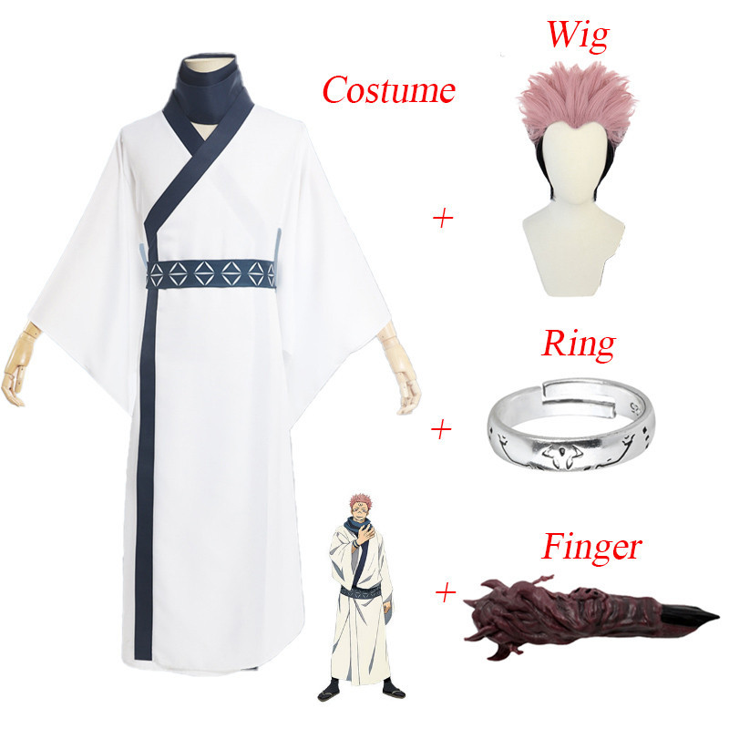 Anime Jujutsu Kaisen Ryomen Sukuna White Kimono School Uniform Special ...
