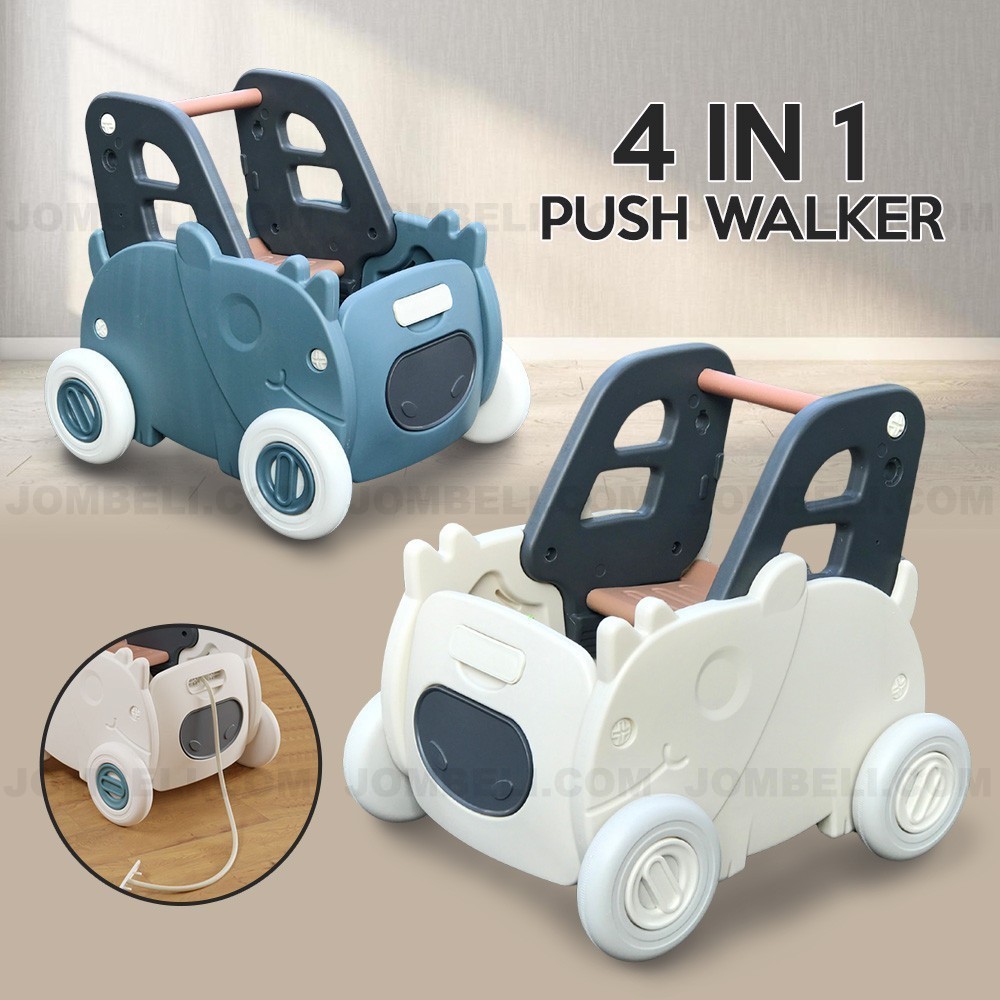 Cute Large Capacity 4 IN 1 PUSH WALKER Trolley Pull Push Cart for Kids ...