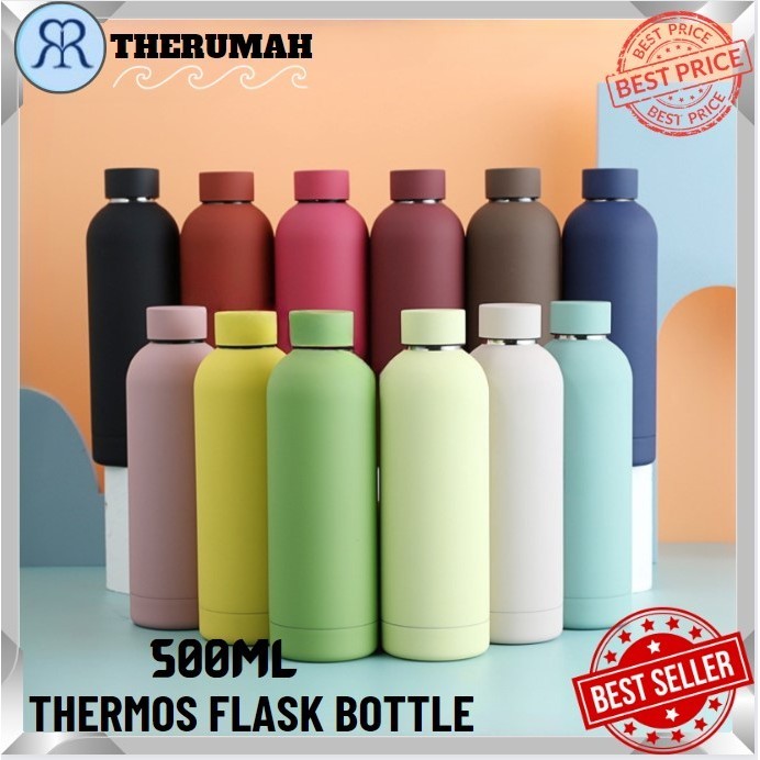 500ml INS Stainless Steel Thermos Flask Bottle Vacuum Insulated Botol ...