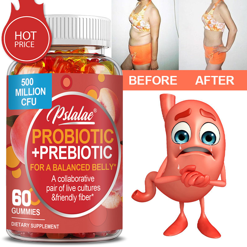 【Pslalae】Probiotics + Prebiotics 500 MILLION CFUmillion-Supports ...