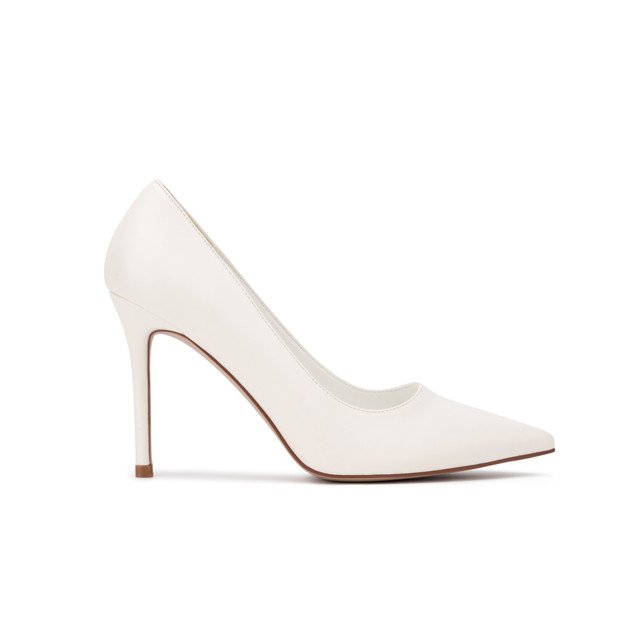 Nose Pointy Toe High Heel Pump - White | Shopee Malaysia