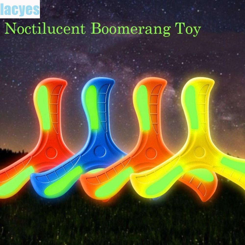 LACYES Flying Boomerang Toy, Profesional Noctilucent V Shaped Boomerang ...