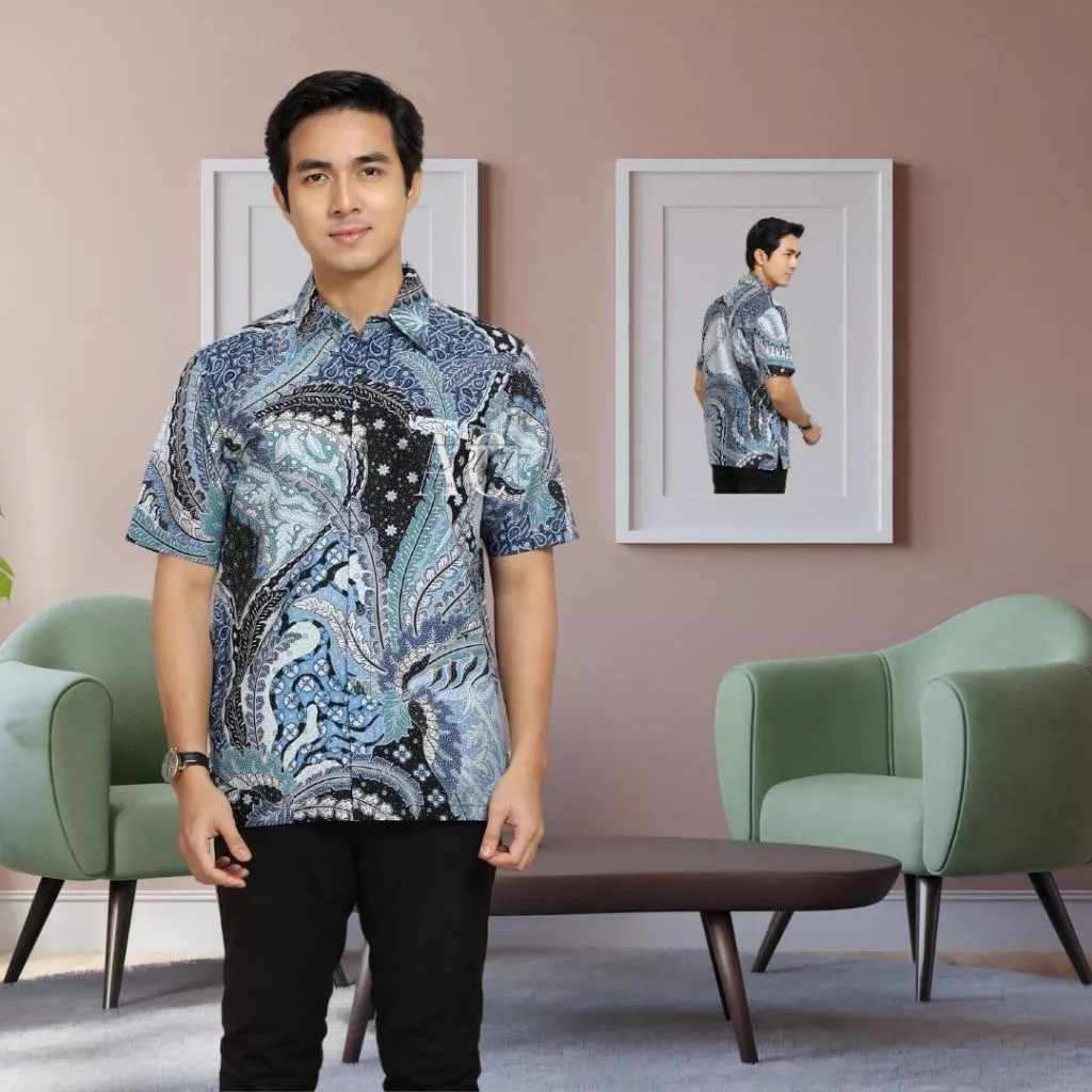 Raya 2025 Malay Ramadhan Festival Modern Kemeja Batik Lelaki Men's ...