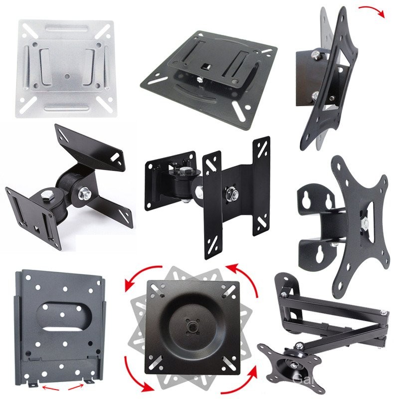 (Stok) Universal LCD Mount TV Monitor Wall Mount Mesin Pengiklanan ...