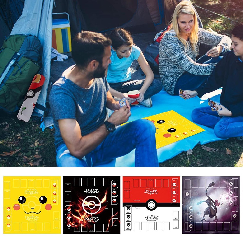 Pokemon Card Game Pad Anti-Slip Anime Playmat Mouse Pad For Gamers ...