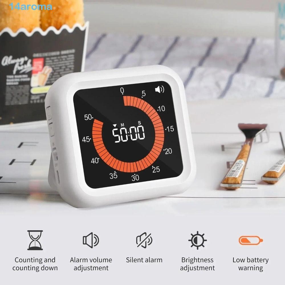 AROMA Visual Analog Timer, Smart Rechargeable Rotary Timer, Silent ...