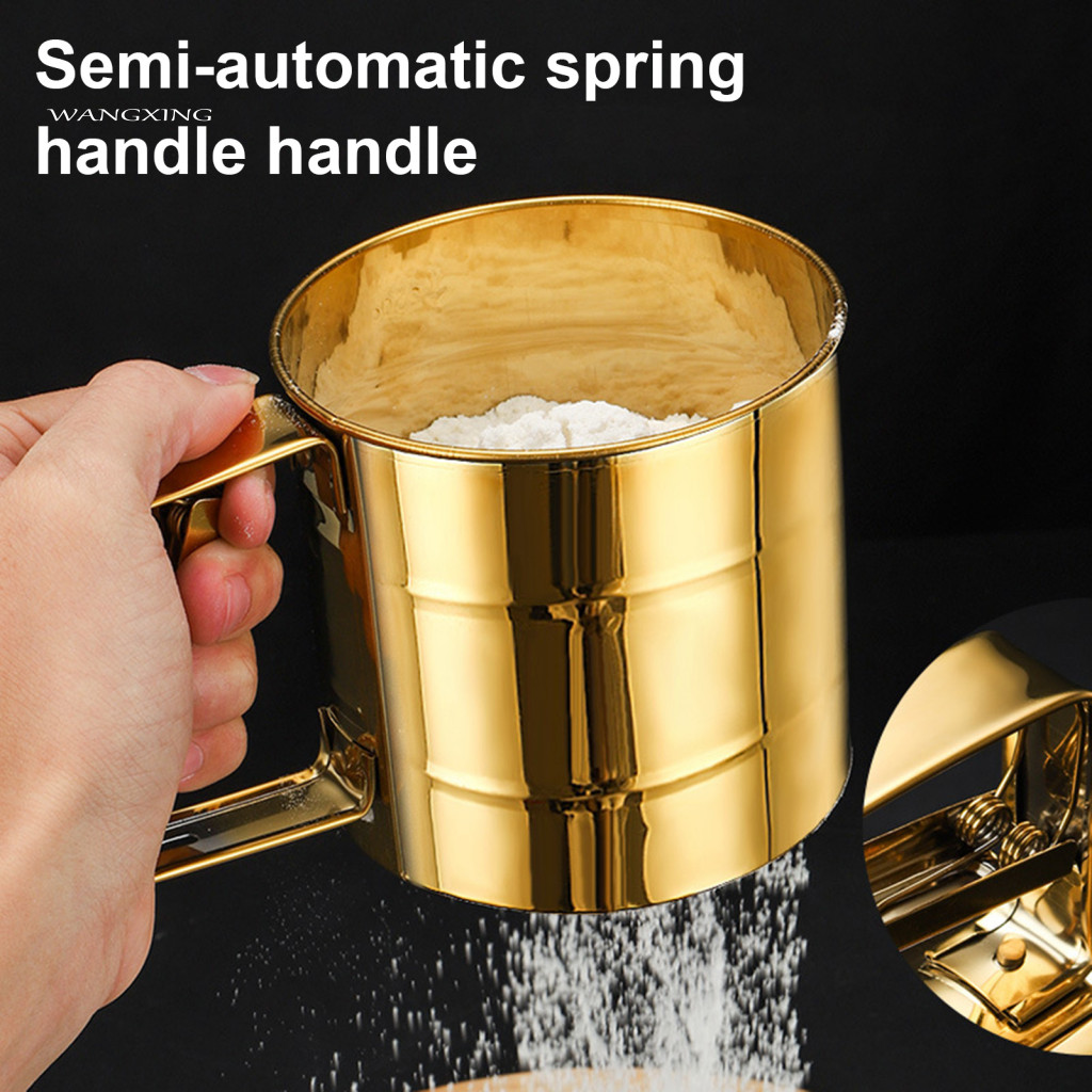 [WX] Handheld Fine Mesh Sieve Stainless Steel Flour Sieve Stainless ...