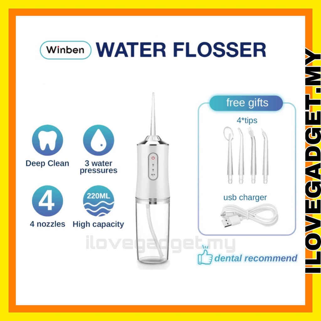 Winben Water Flosser Oral Irrigator USB rechargeable Dental Flosser ...