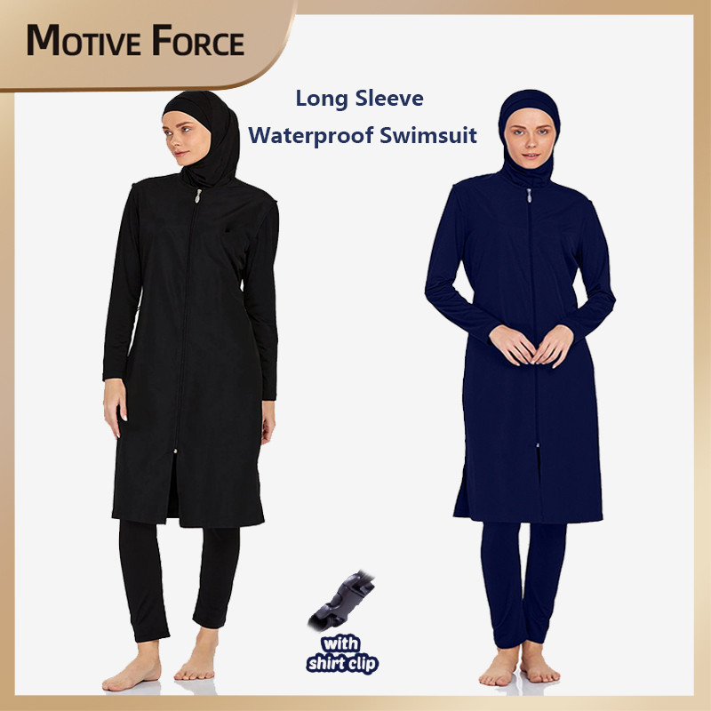 3PCS/Set Islamic Full Coverage Swimsuit Waterproof Burkini Burkini ...