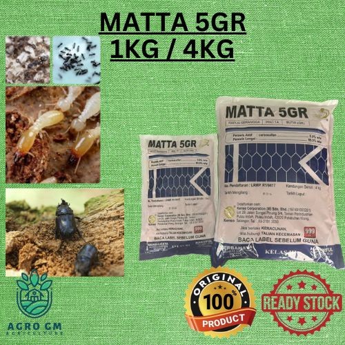 1kg 4kg Matta 5G Carbofuran 5% Racun Serangga Insecticide Furadan | Shopee Malaysia