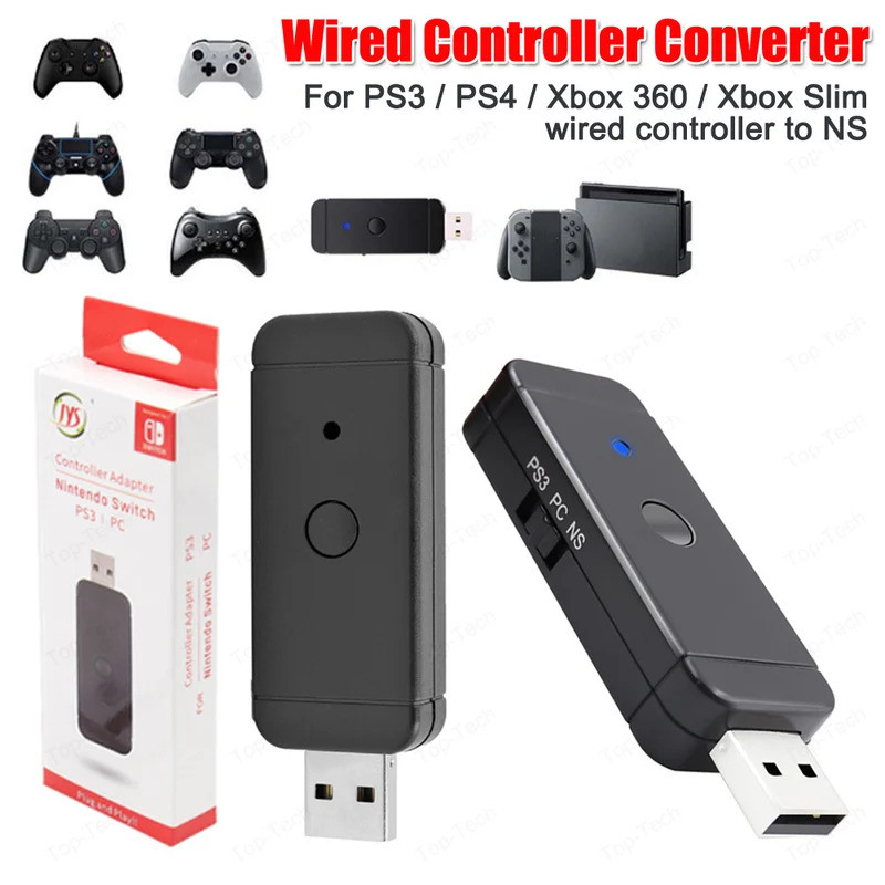 Wired and wireless controller adapter for PS4, Xbox One, Nintendo ...