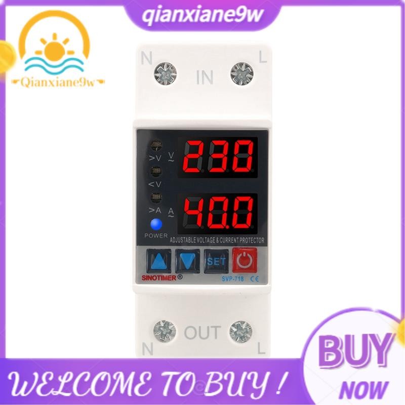SINOTIMER 40A Adjustable Voltage Relay over and Under Voltage Protector ...