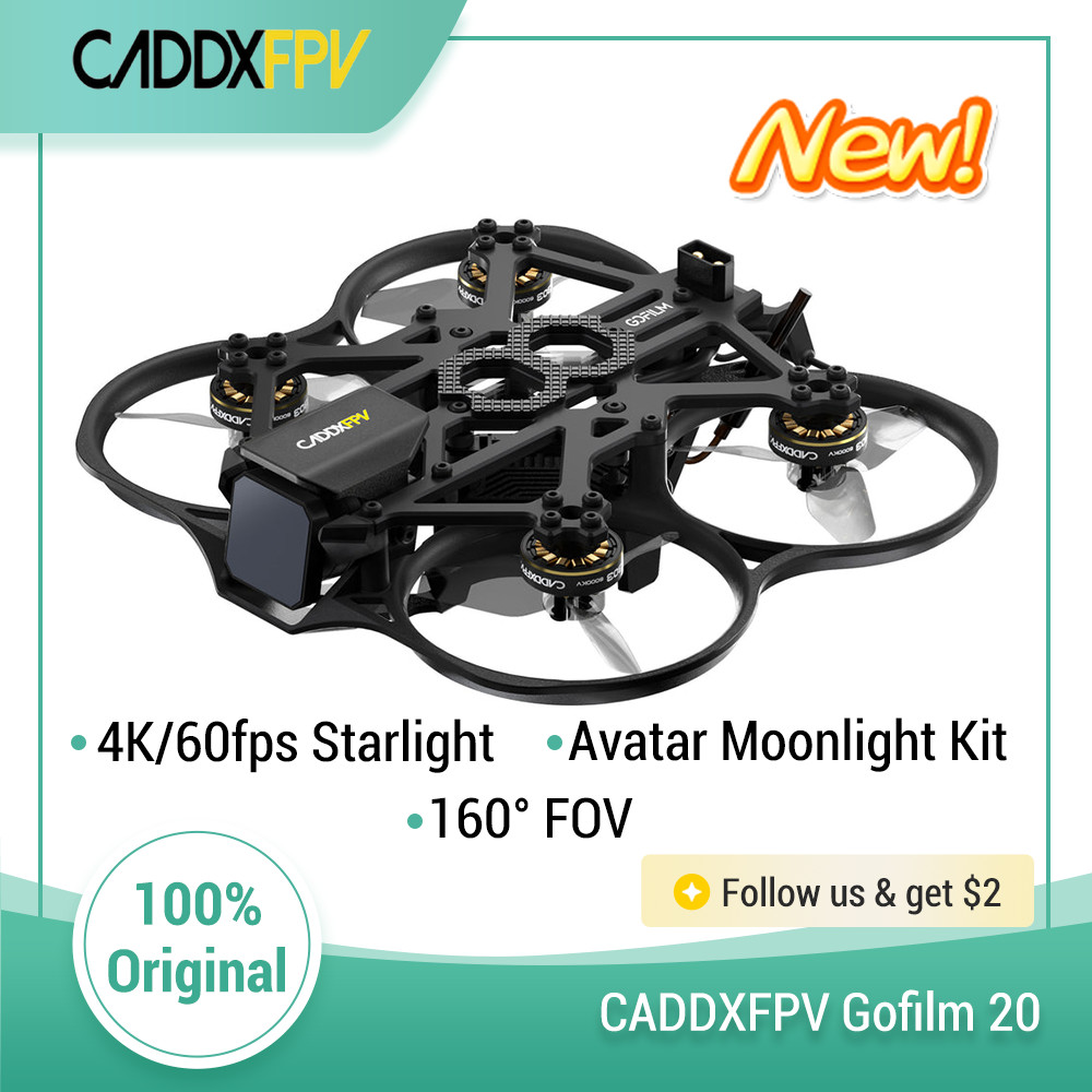CADDXFPV Gofilm 20 Drone 2inch 4K Starlight Avatar Moonlight Kit 160 ...