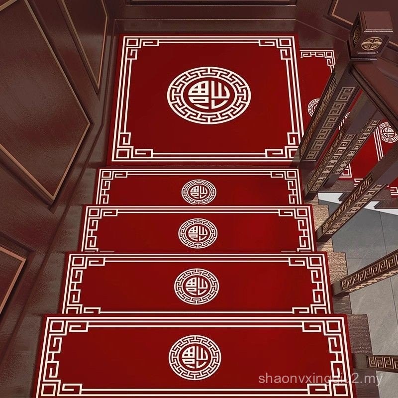 New Indoor Stair Step Mat Glue-Free Anti-Slip Diatom Mud Solid Wood ...