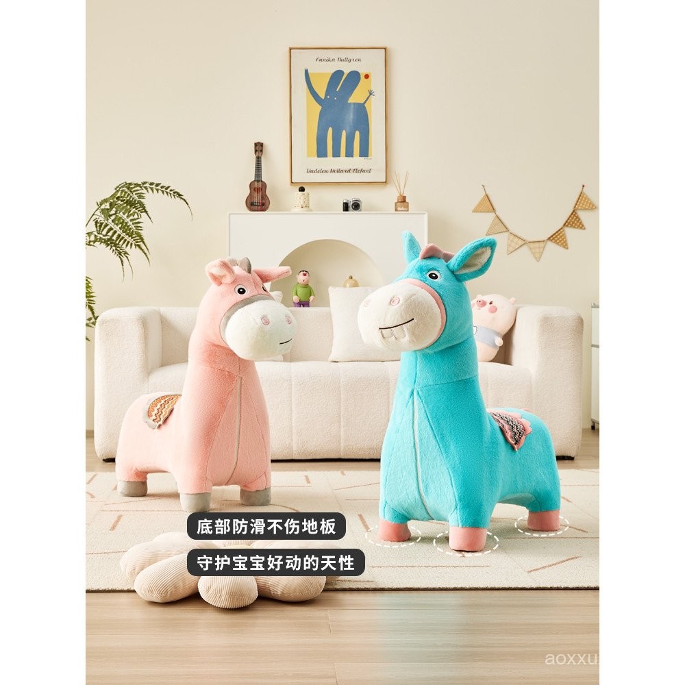 Dumb Cute Donkey Doll Seat Plush Stool Living Room Decoration Ornaments ...