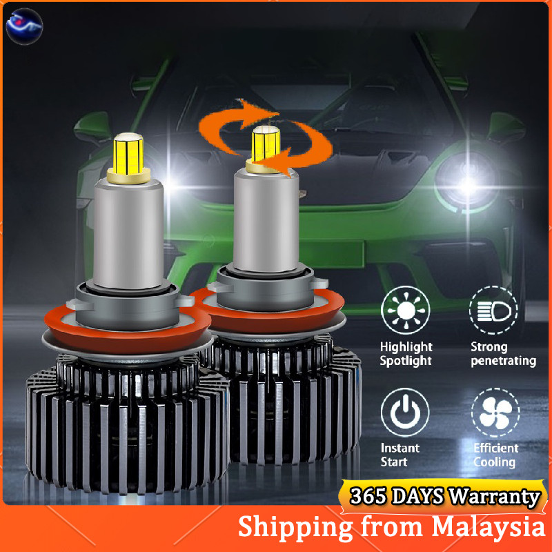 New Car Headlight 360 Degrees H1 H7 LED Headlights BulbH8 H11 9005 HB3 ...