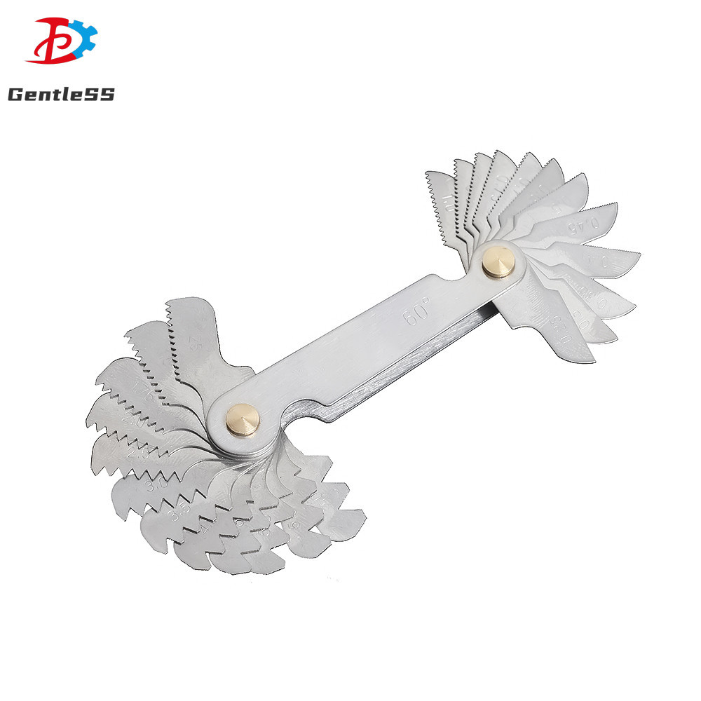 20PCS Thread Gauge Metric 60°/Inch 55° Thread Pitch Gauge Measuring ...