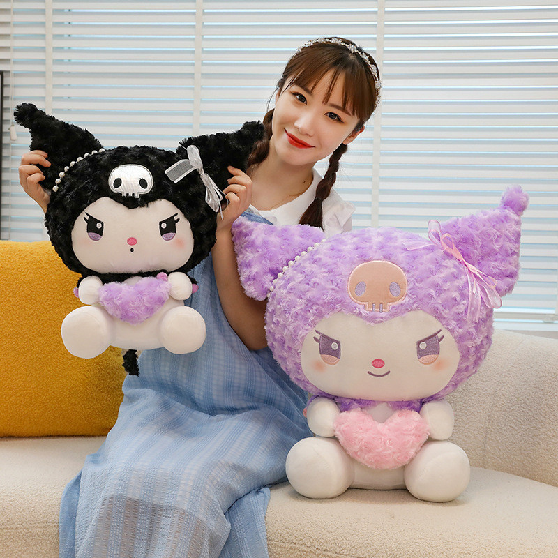 45cm Sanrio Stuffed Toys Cute Heart-hugging Kulomi Plush Toy Doll ...