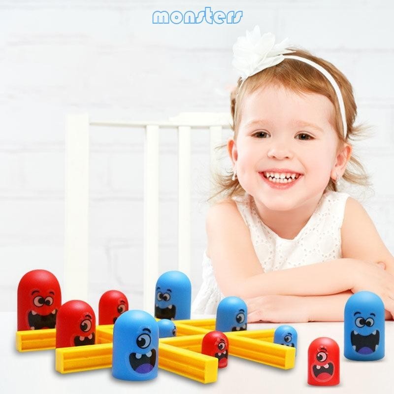 Mon Tic Tac Toe Game for Kids and Adults Big Eat Small Game Toy Living ...
