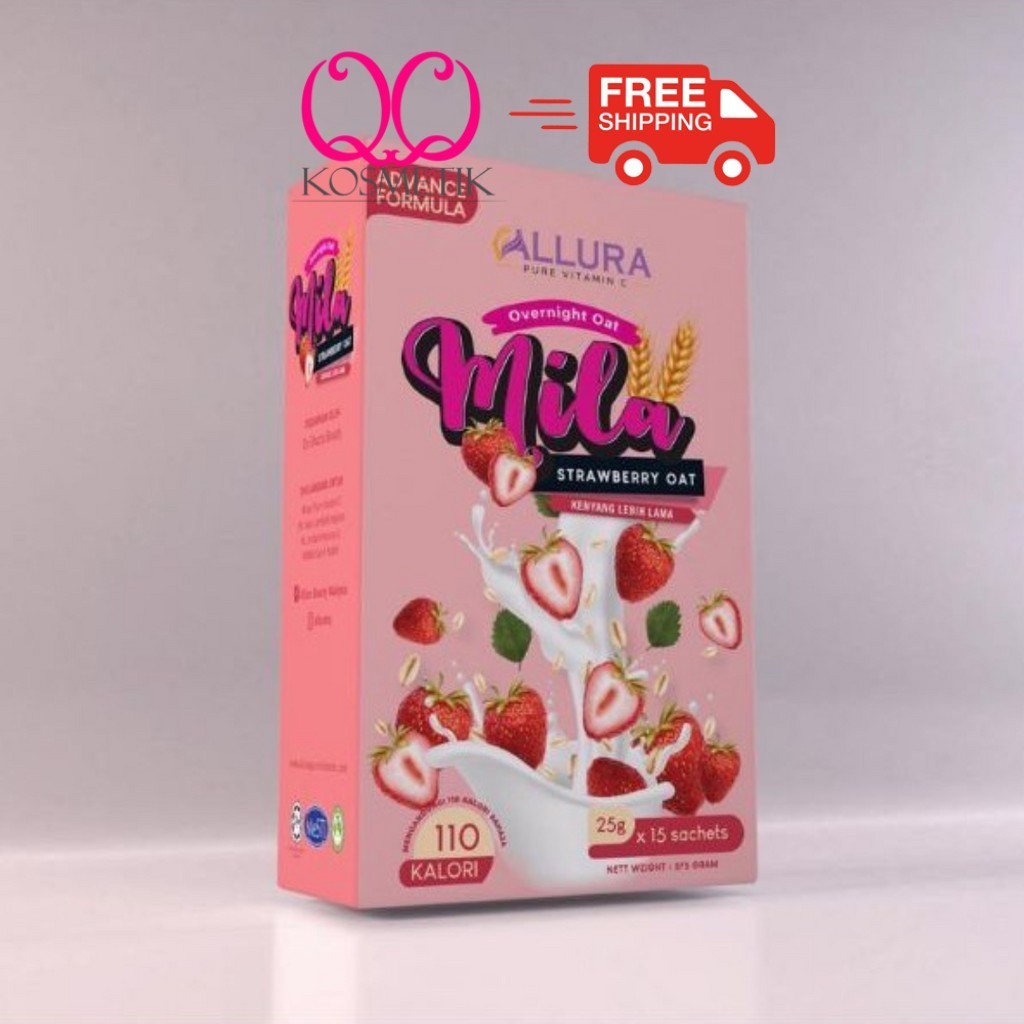 ALLURA Mila Strawberry Oat 7s Bijirin Campuran Rolled Oat Perisa ...