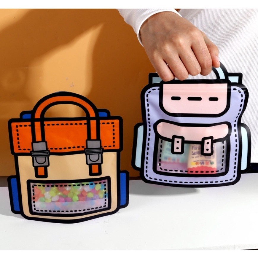 Birthday Party backpack gift bag candy School Bag Zip lock Zipper Bag ...