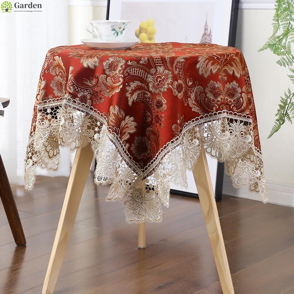 Doily Tablecloth Cover Cover Mat Flower Table Runner Lace Retro Side ...