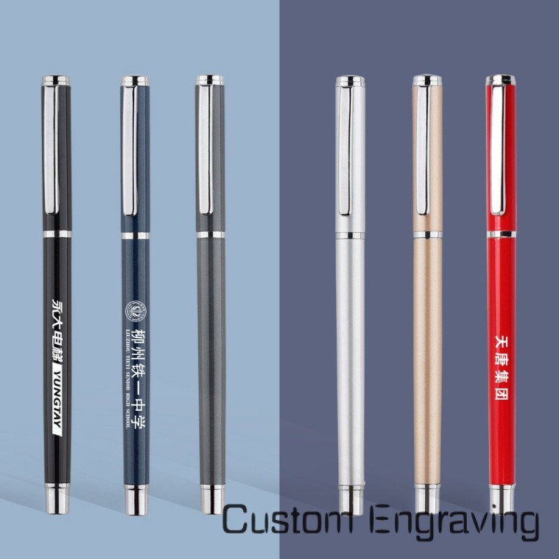 Metal Signature Pen Aluminum Rod Gel Pen Graduation Gift Signature Pen ...