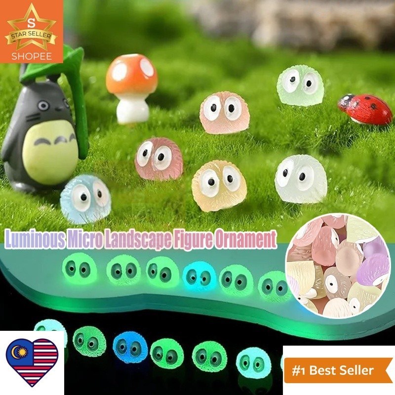 (MW)5Pcs Mini Cute Luminous Briquettes Elfs Dust Sprite Micro Ornament ...