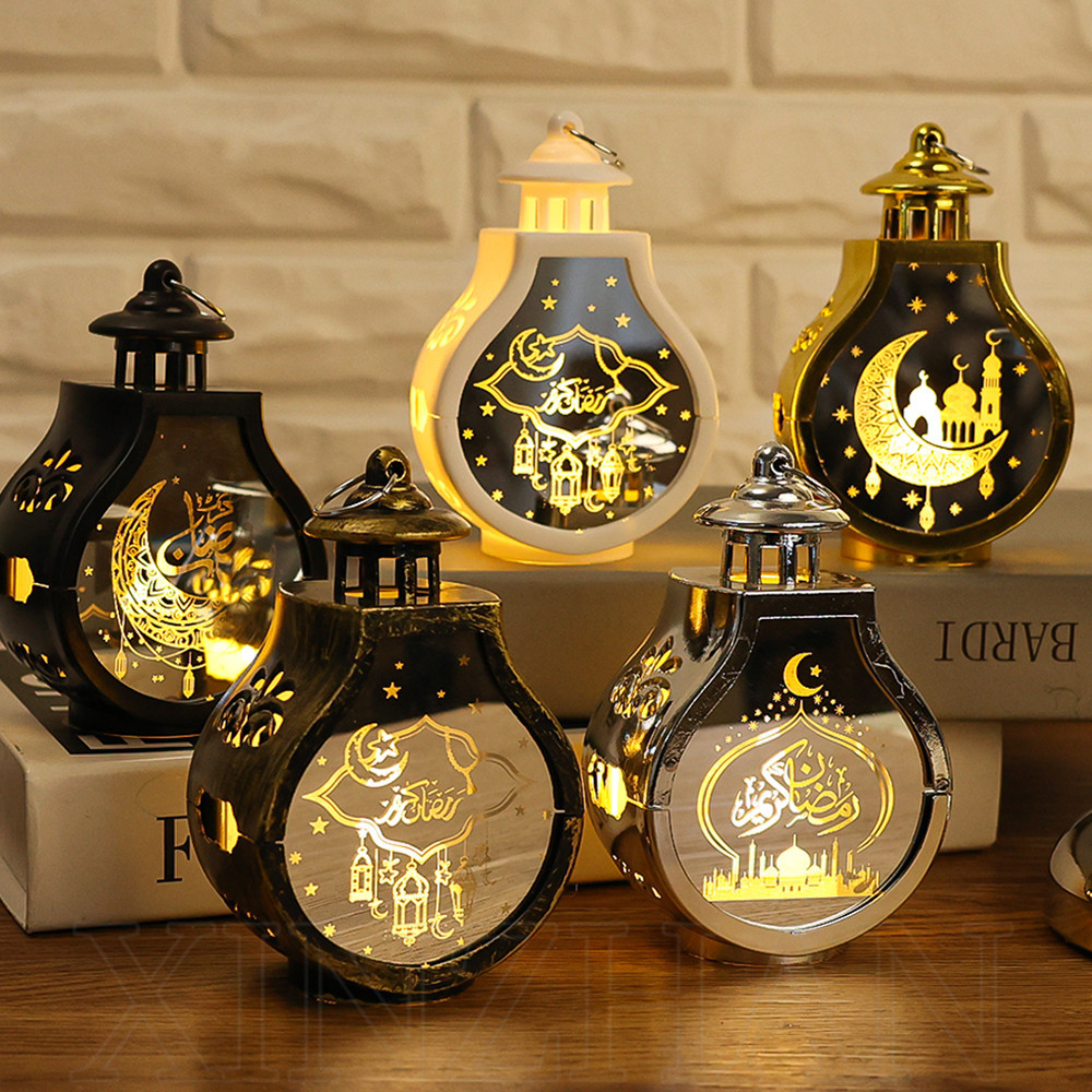 Retro Color Hanging Candle Lantern Wind Light - Islamic Muslim Home ...