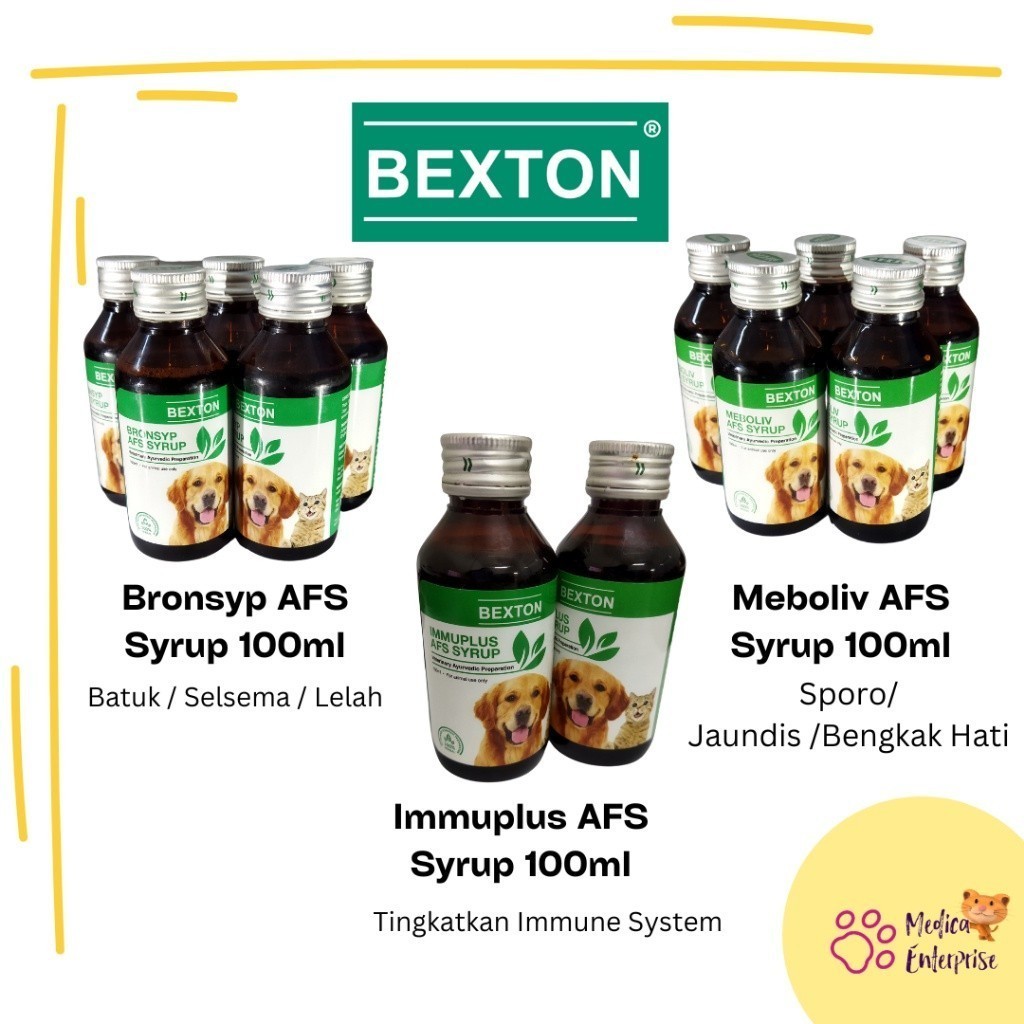 Bexton Meboliv / Bronsyp / Immuplus AFS Syrup 100ml Ubat Batuk Selsema ...
