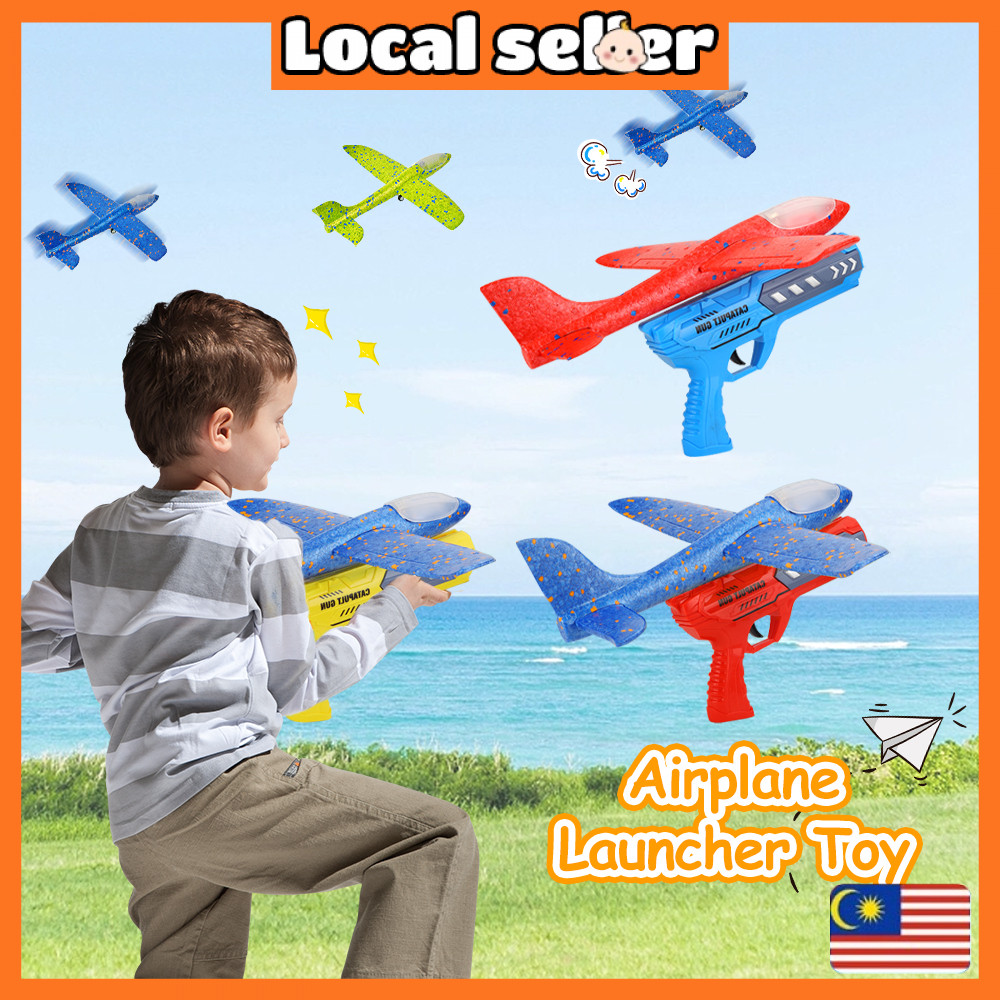 Aikoky Foam Plane Launcher Bubble Airplanes Glider Throwing Airplanes ...