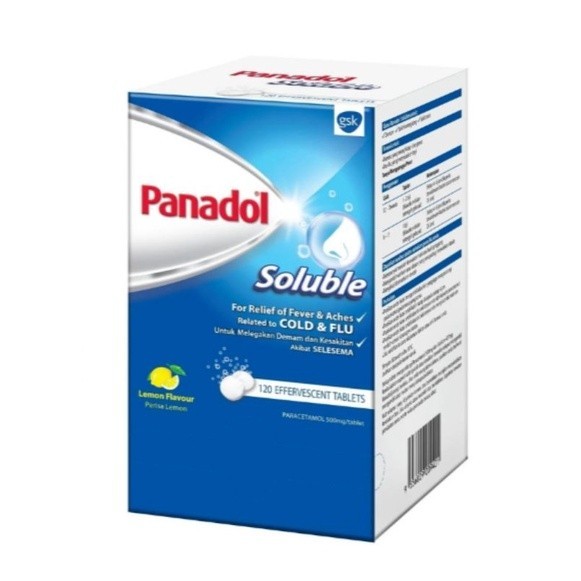 Panadol Soluble Lemon Flavour 120's Effervescent Tablets | Shopee Malaysia
