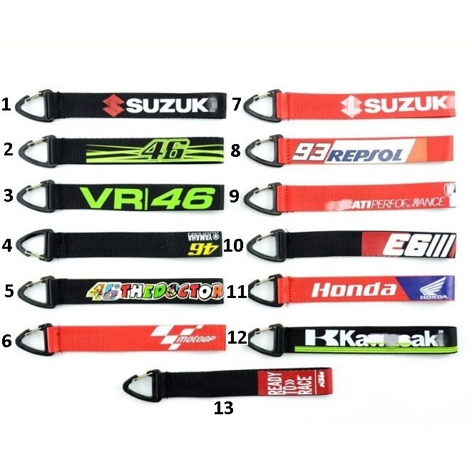 Ready Stock Motorcycle Keychain Key Tags For SUZUKI YAMAHA KAWASAKI KTM ...