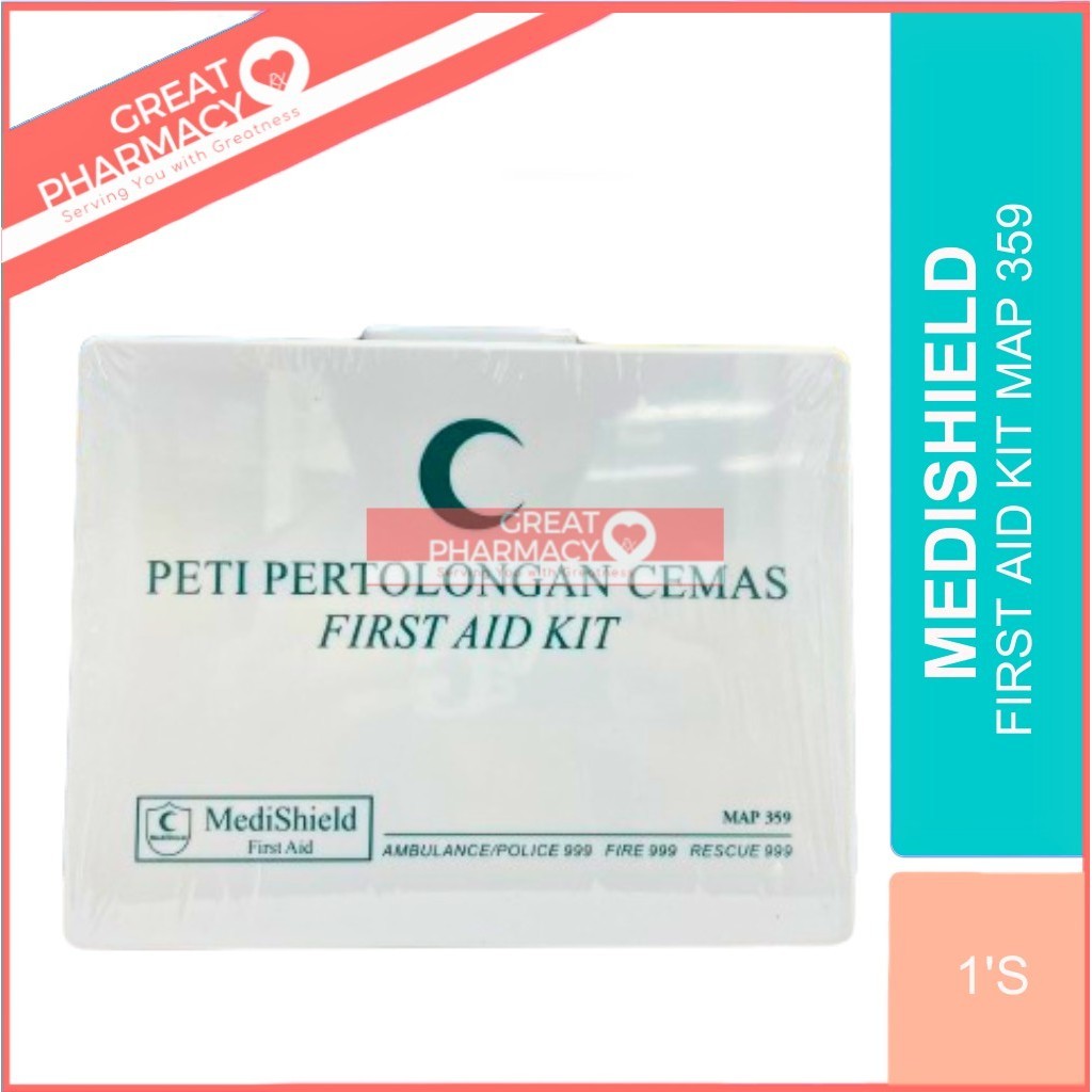 MEDISHIELD FIRST AID KIT MAP 359 PREMIUM EQUIPPED | Shopee Malaysia
