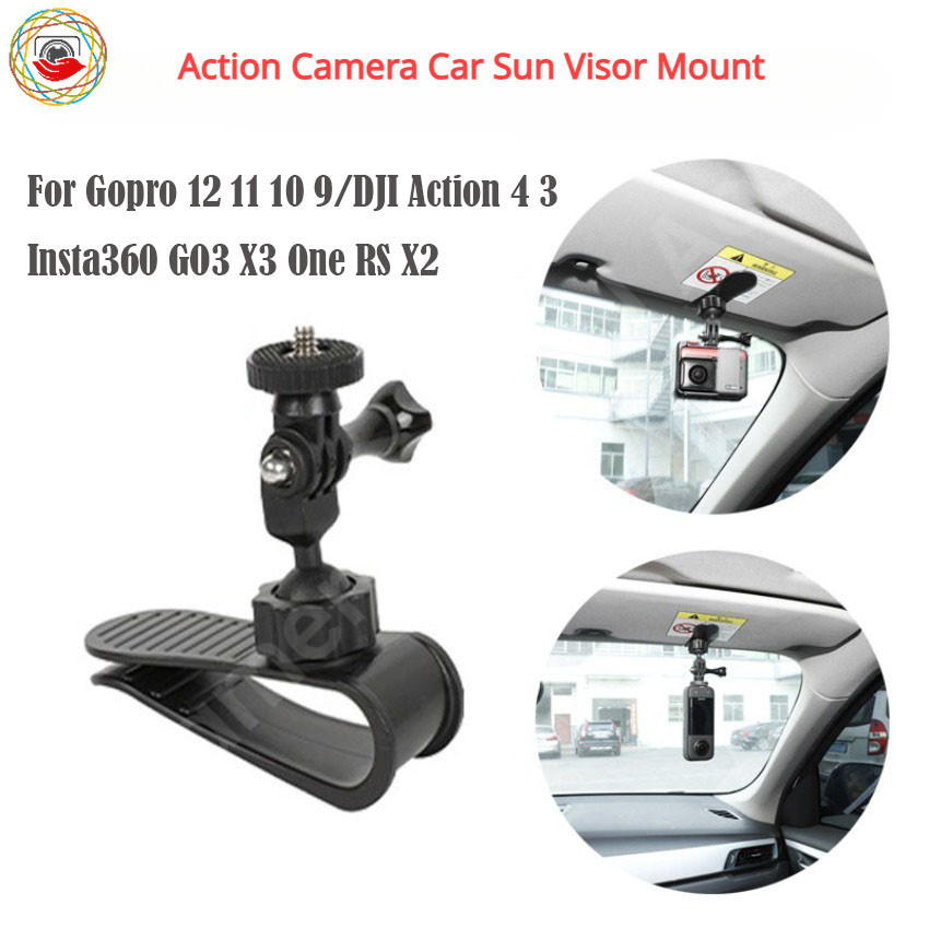 Action Camera Car Sun Visor Mount For Insta360 X4/Ace Pro/360 X3 ...