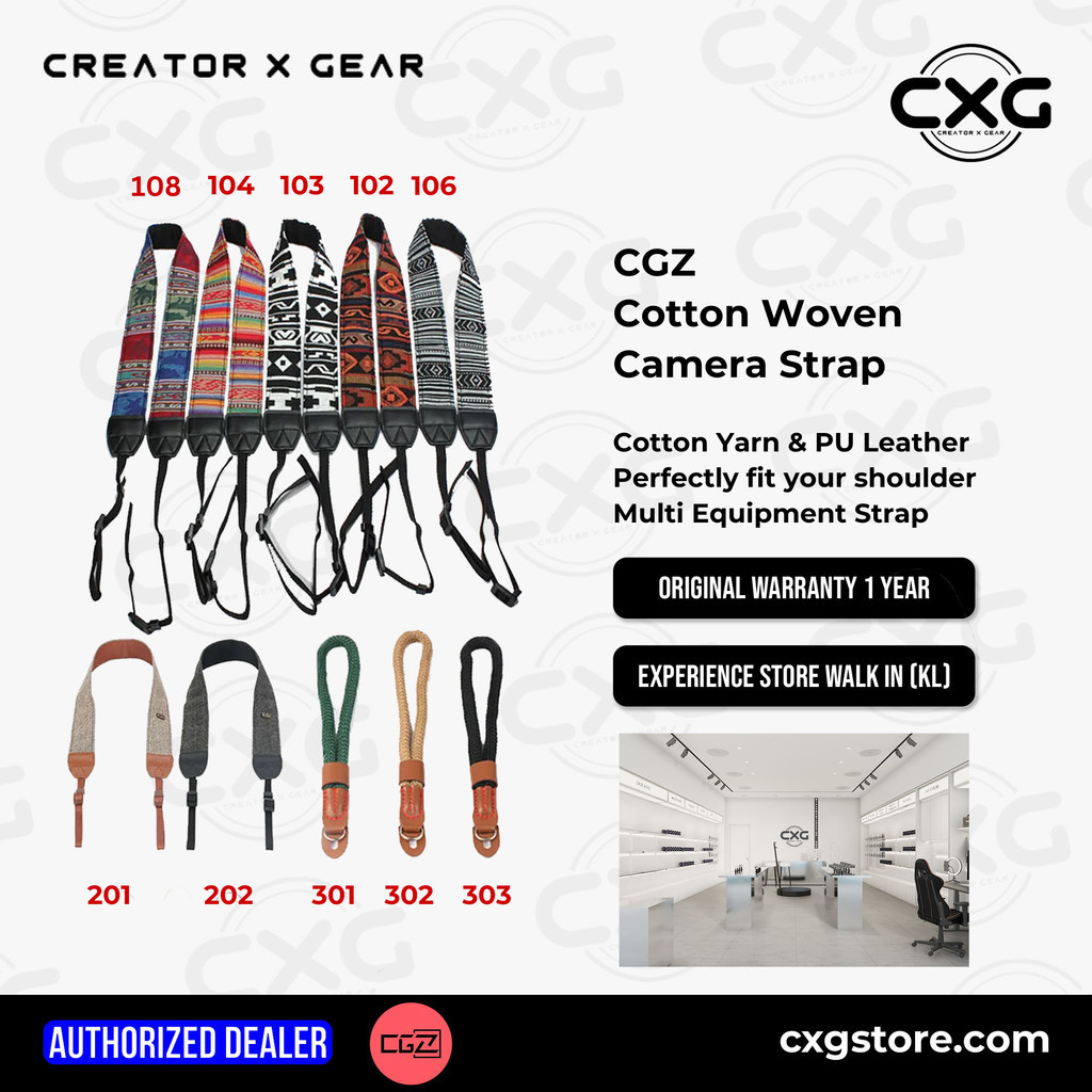 CGZ Camera Strap Vintage Cotton Woven Camera Strap for Sony / Nikon ...