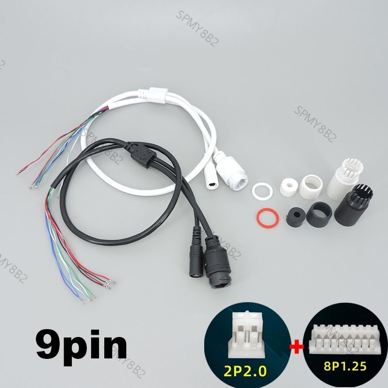 9pin POE LAN cable for CCTV IP camera board module RJ45 DC power 12V ...