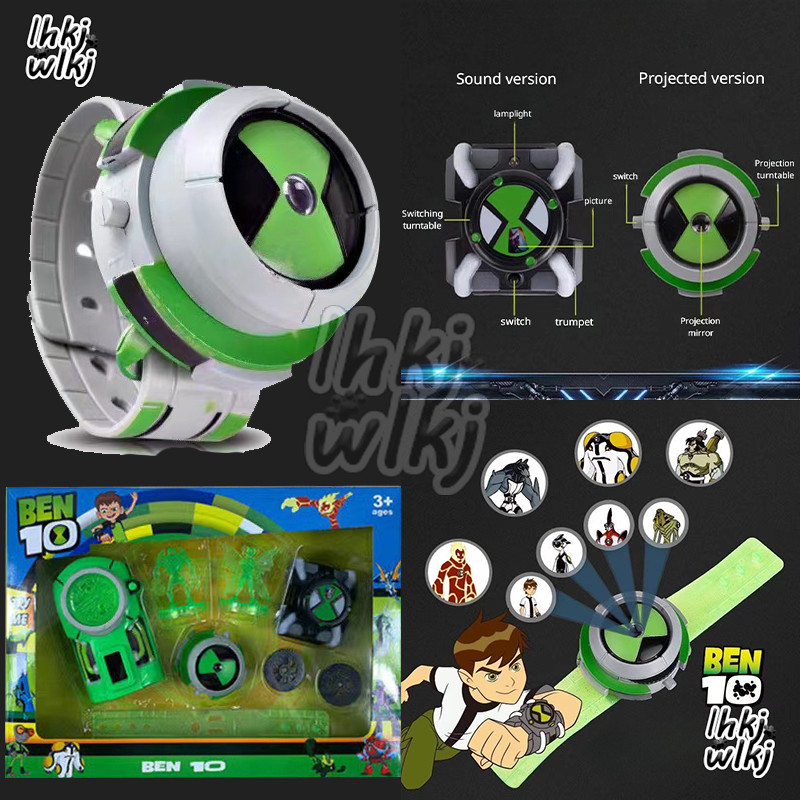Omnitrix Projector Watch Ben 10 Heatblast Benwolf Ditto Way Big Alien ...
