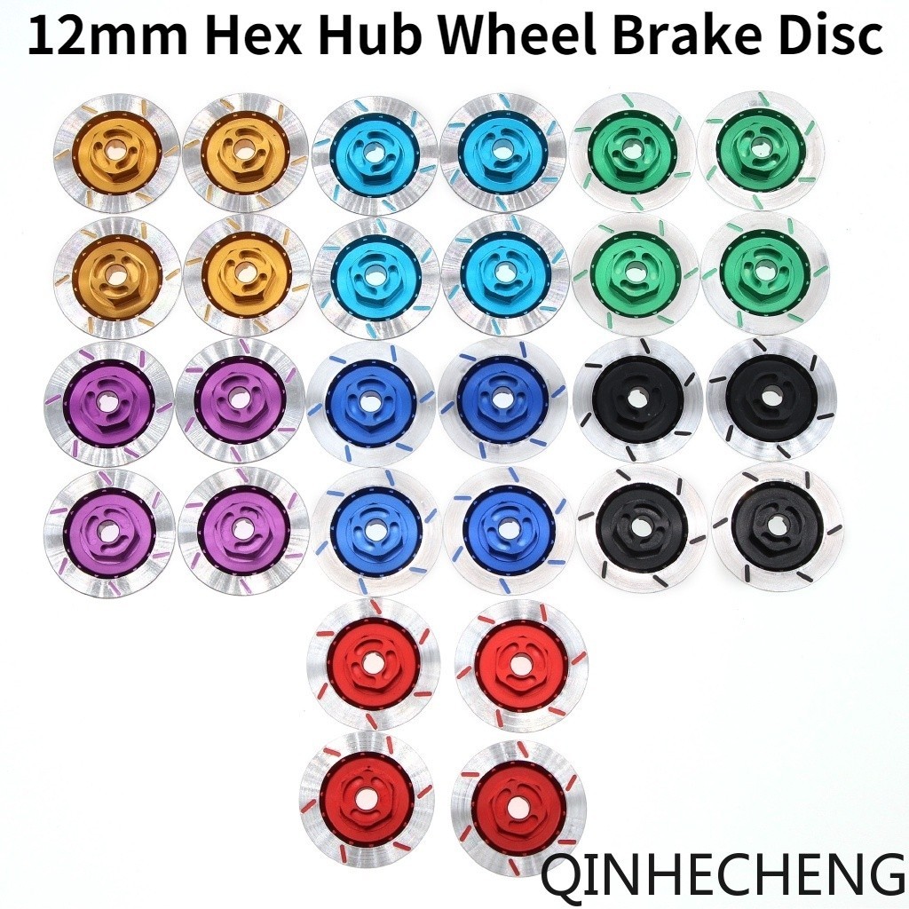 RC Aluminum 12mm Hex Hub Wheel Brake Disc 4P For 1:10 HSP HPI Sakura ...