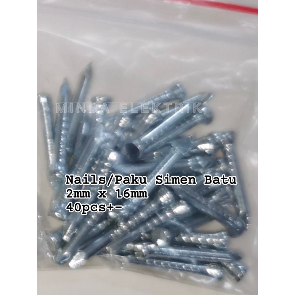 Paku Kayu/ Paku Simen Batu/ Concrete Nail/ Wood Nail | Shopee Malaysia