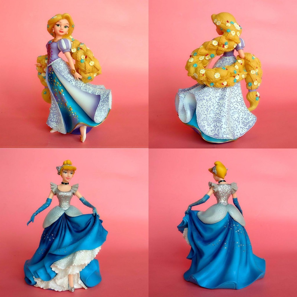 Pvc Frozen Charming Princess Elsa Anna Snow White Long Hair Decoration ...