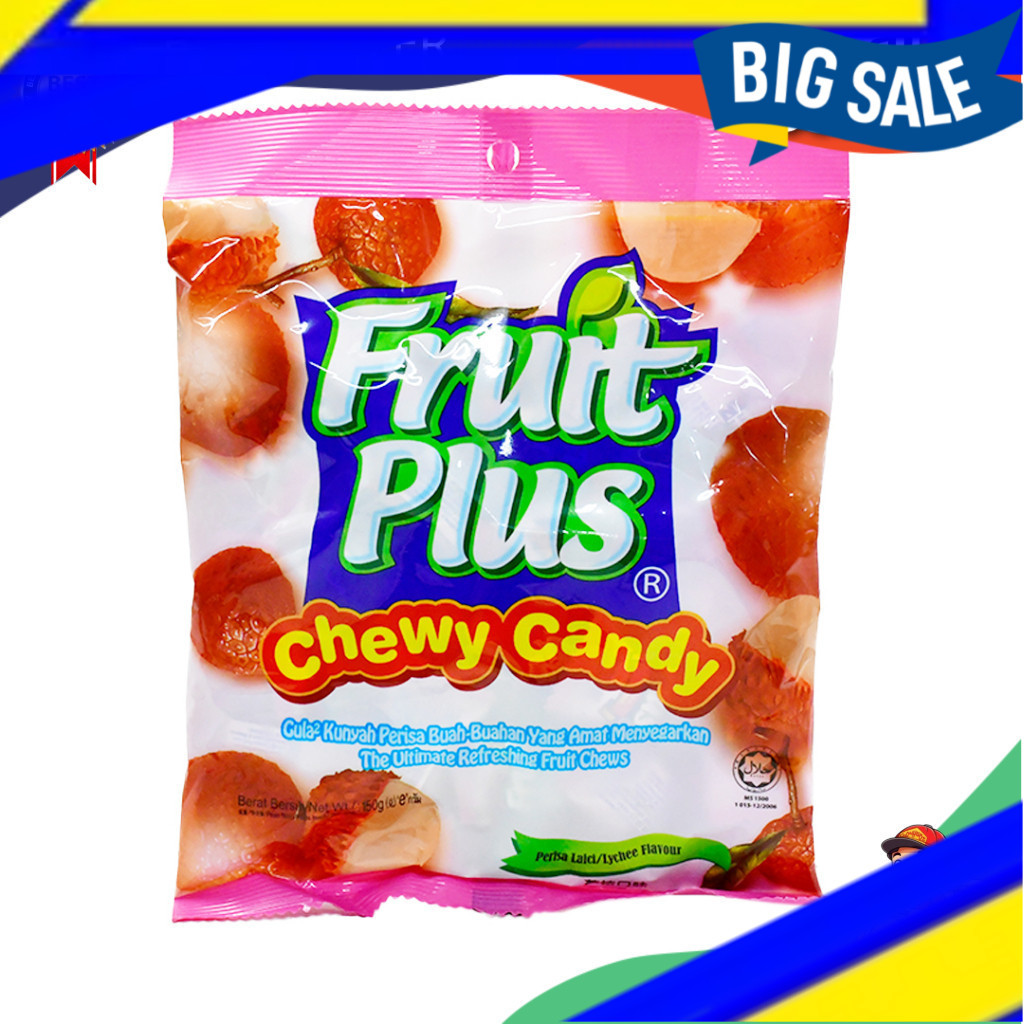 Gula-gula Perisa Laici, Lychee Candy, Fruit Plus Lychee Flavour Chewy ...
